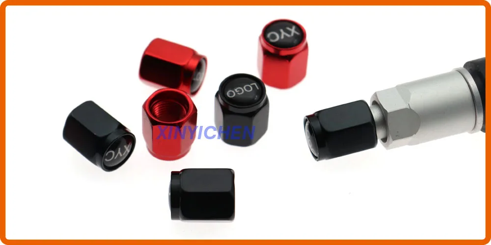 Custom logo Tire Cap Valve Cover Aluminum Neo Chrome Valve Cap ...