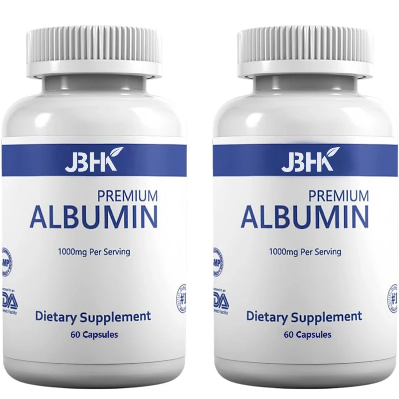Premium Albumin Protein Supplement Extra Strength 1000 mg 240 Capsule ...