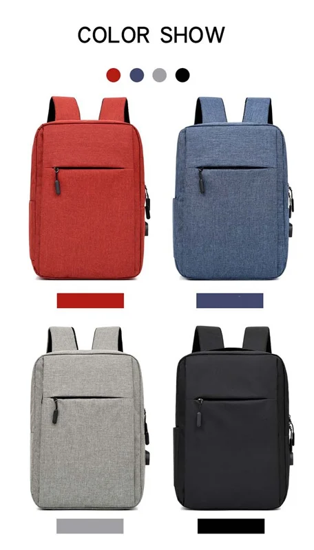 Office Computer Packsack Laptop Backpack Rucksack School Bags With Usb ...