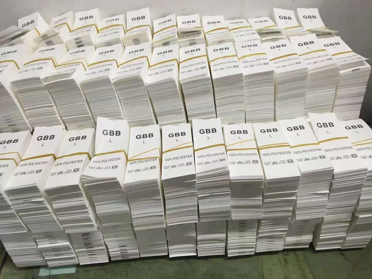 Customizable Tearaway Acetate Taffeta Labels - Pearly Lustre