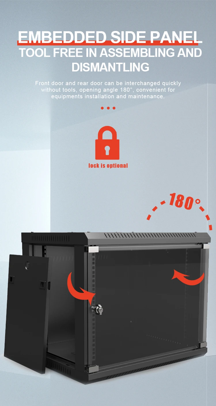 4u 6u Exchange Case Wall Mounted Detachable Enclosure Cabinet For ...