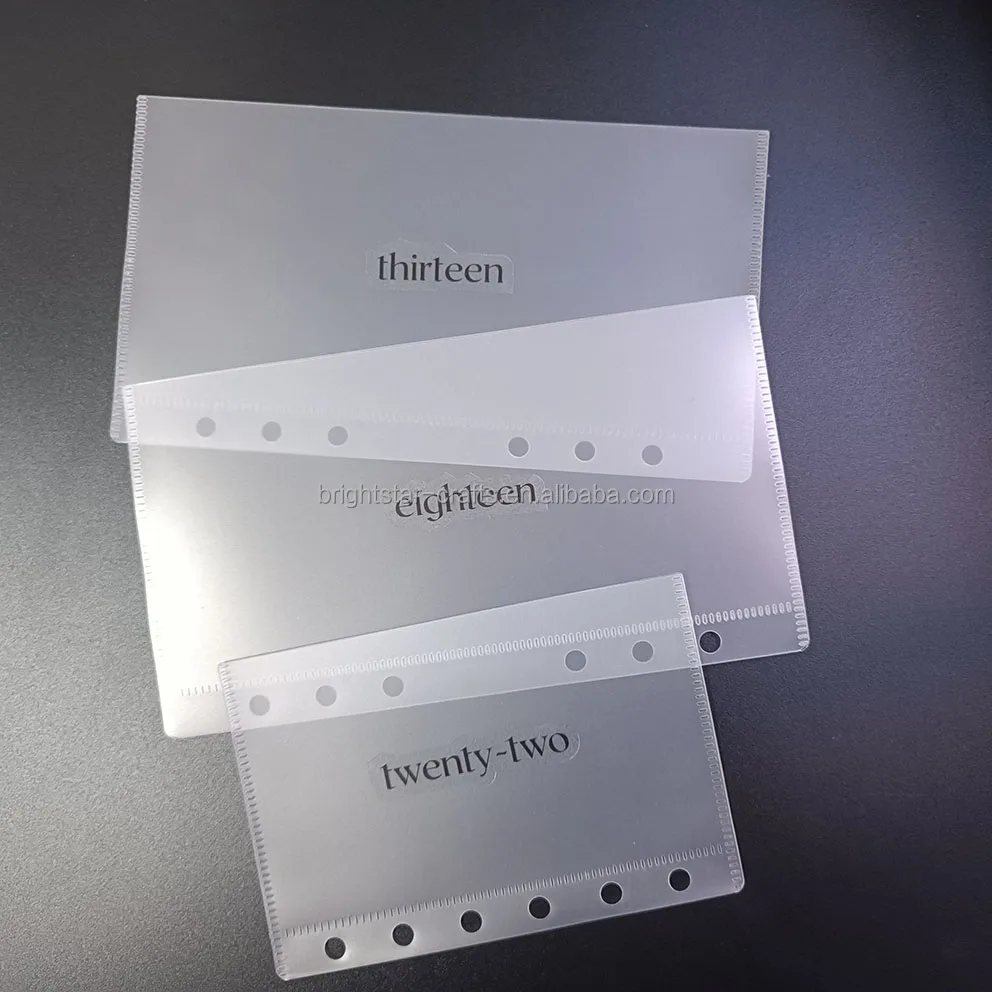 Wholesale Spot Tab Cash Envelope A6 Binder Stickers