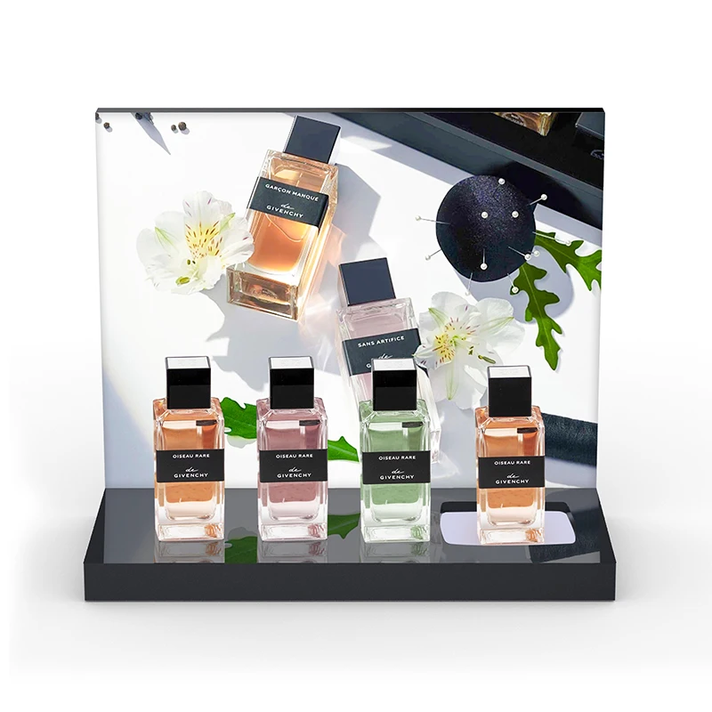 Custom Acrylic Perfume Organizer Makeup Product Display Stand For Shop ...