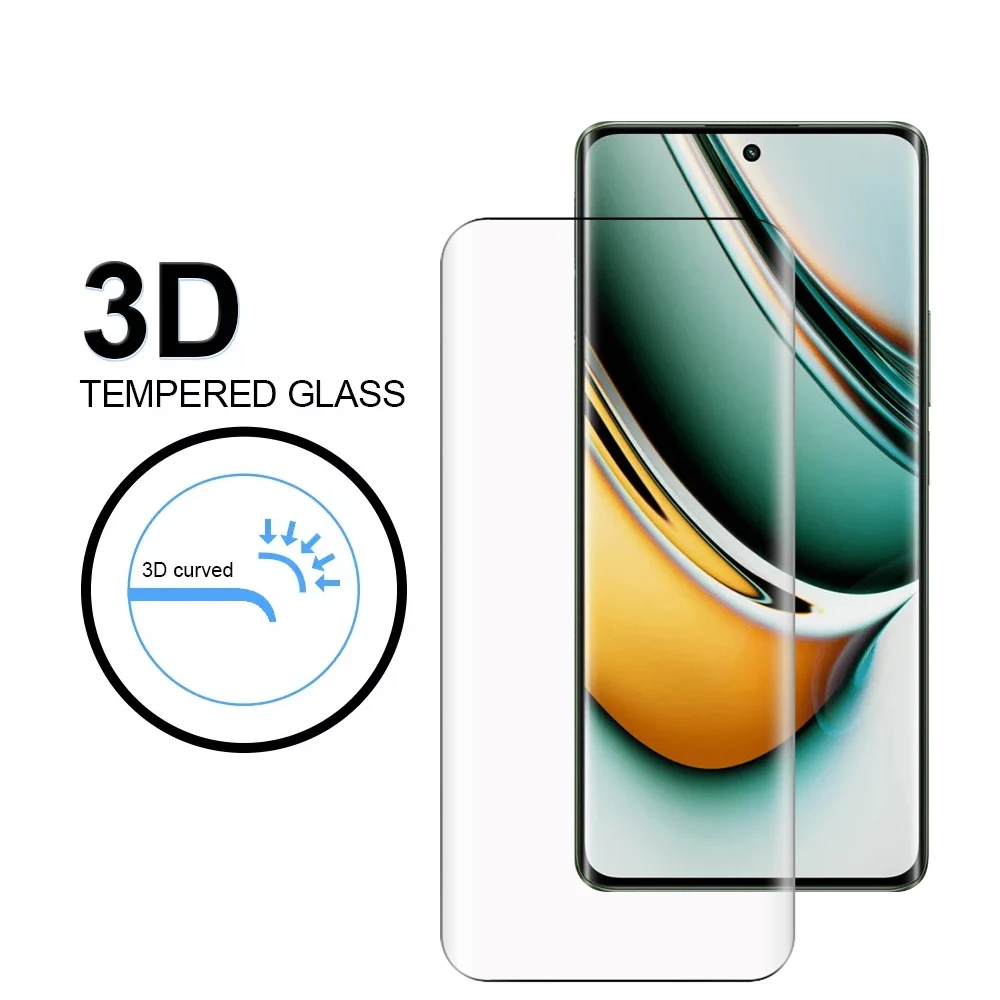 3d Curved Silk Full Cover Tempered Glass Screen Protector For Realme 11 ...