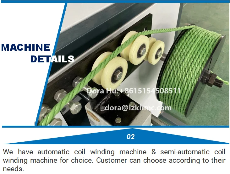 Rope Winding Machine for Small Size Rope Coil - KHMC C-25