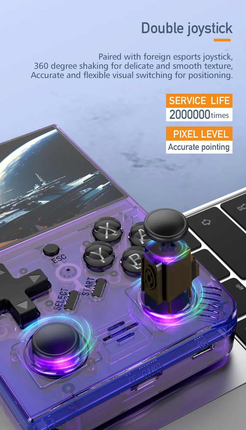 2024 R35PLUS Game Console - 10000+ Emulators & Retro Support