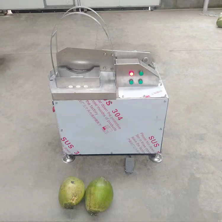 Green Fresh Young Coconut Half Cutting Machine - 2023
