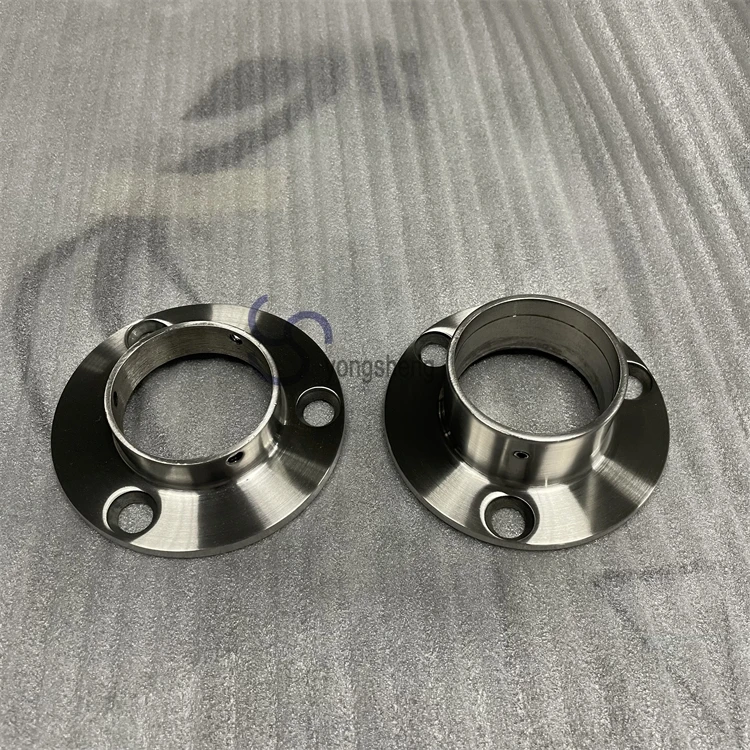 Stainless Steel Round Tube Flange Handrail Floor Flange Handrail Post ...
