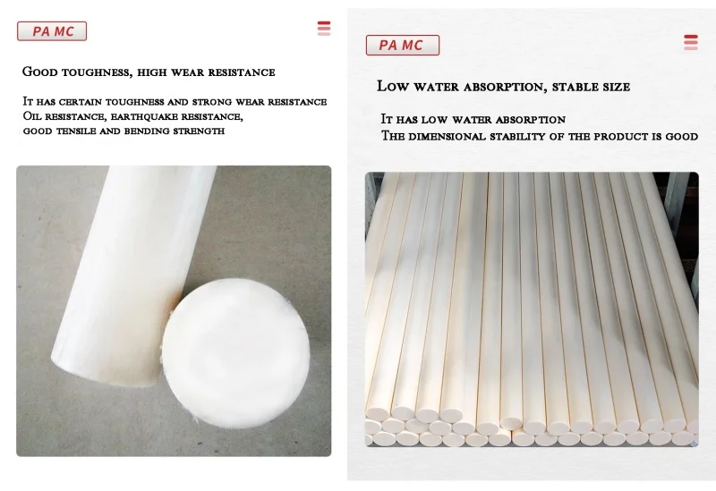 High Quality Cast Nylon Round Bar Good Machining PA6 PA66 Plastic Rod ...