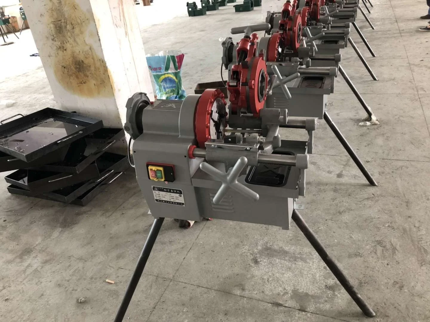 Portable Electric Pipe Threading Machine - Industrial Grade