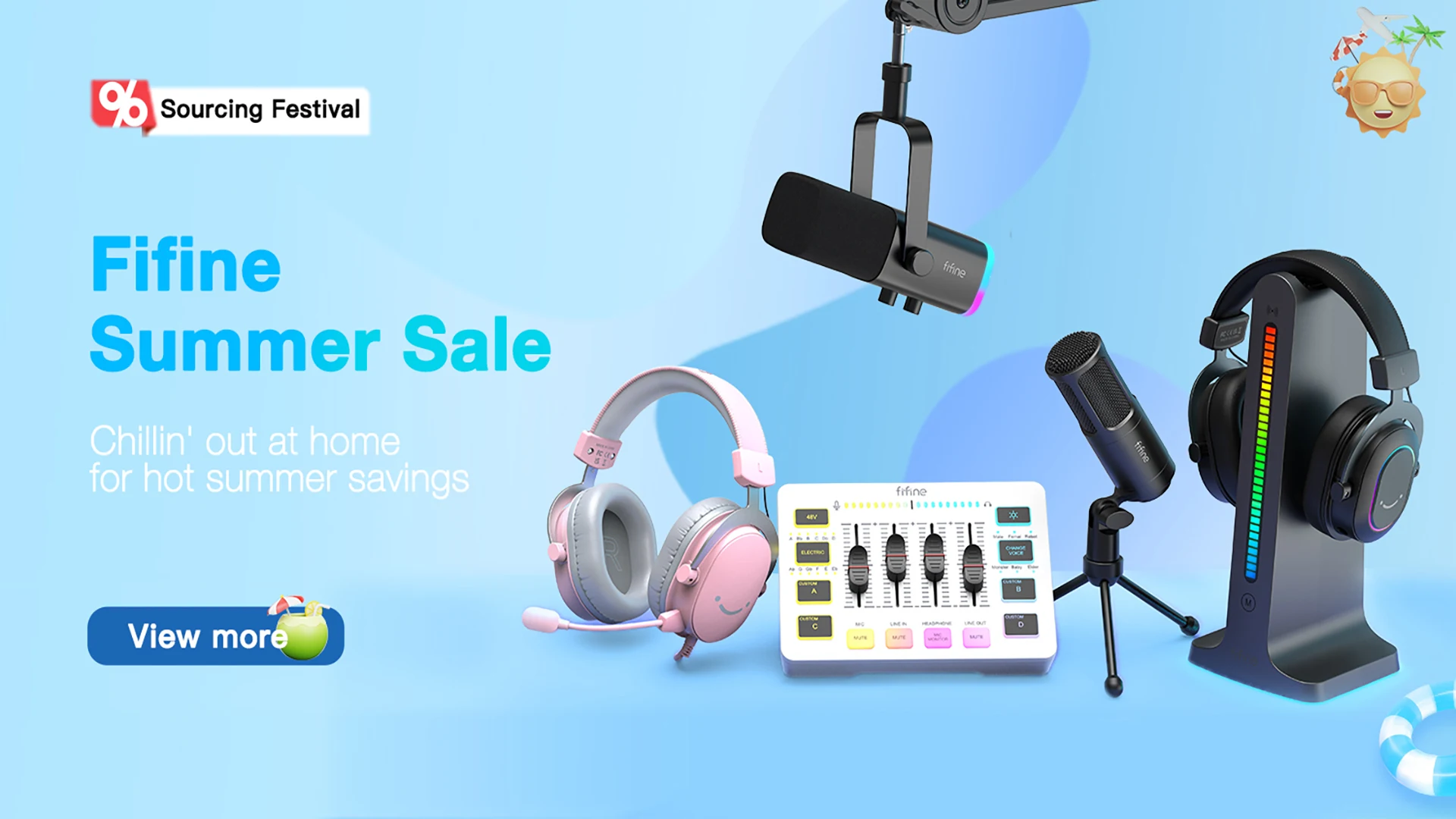 Fifine-mezclador De Audio De Estudio Sc3,Tarjeta De Sonido De Grabación ...