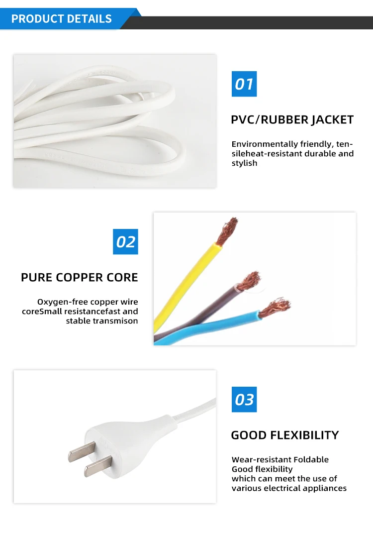 CCC Standard 3 Pin Power Cord China Power Plug 2-Pin Plug Extension ...
