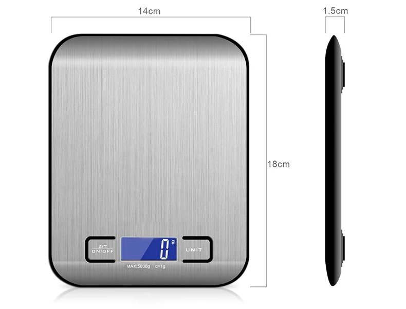 Small Balanza Digital Weight Weighing 1kg 3kg 5 Kg 10 Kg Kitchen Scales Balanzas De Cocina Gold ...