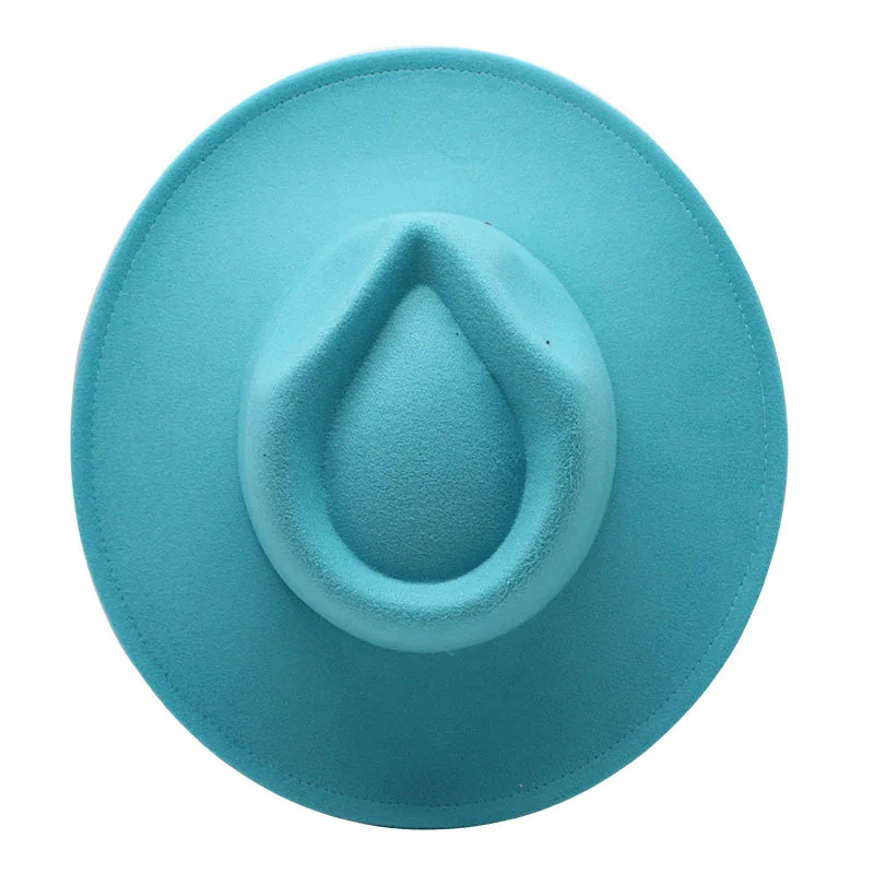 9.5CM Wide Brim Big Fedora Hat - Perfect for All Seasons