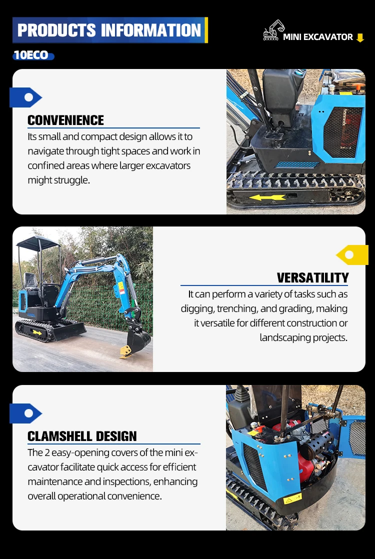 China High Quality Multi Purpose Mini Excavators with Low Price