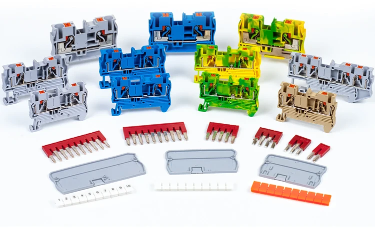 PTTB2.5 Two Level Din Rail Terminal Block - 800V/32A