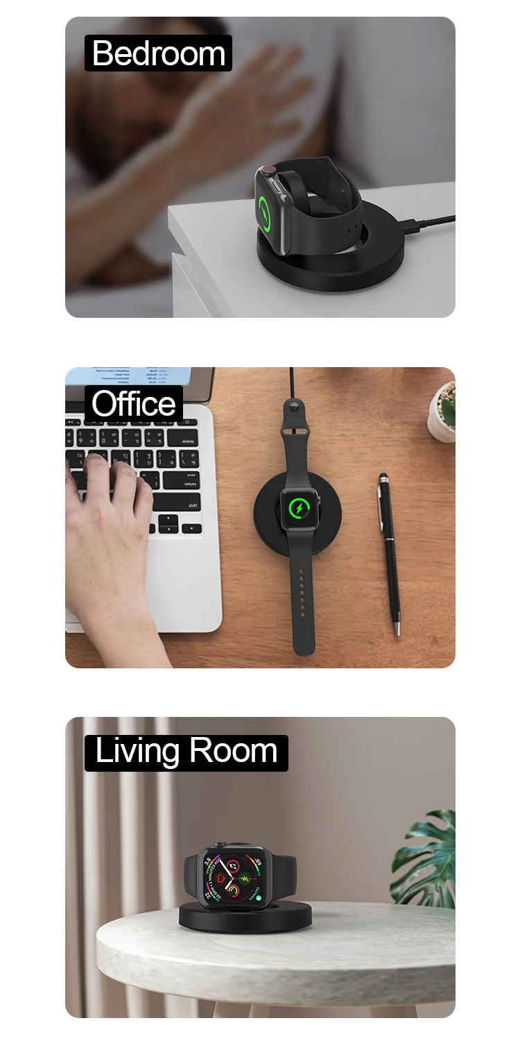 OEM Smart Watch Charging Transmitters Base Mini Wireless Charger for ...