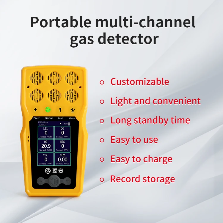 Handheld Multi Gas Monitor Analyzer OEM and ODM Portable Gas Detector ...