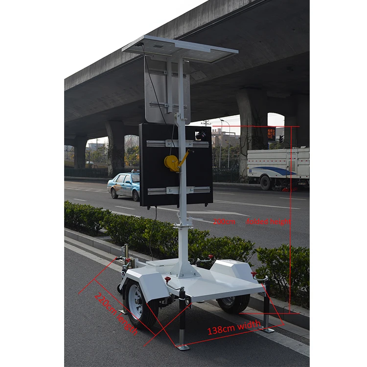 Movable Solar Powered Radar Speed Sign with Trailer Driver Feedback ...