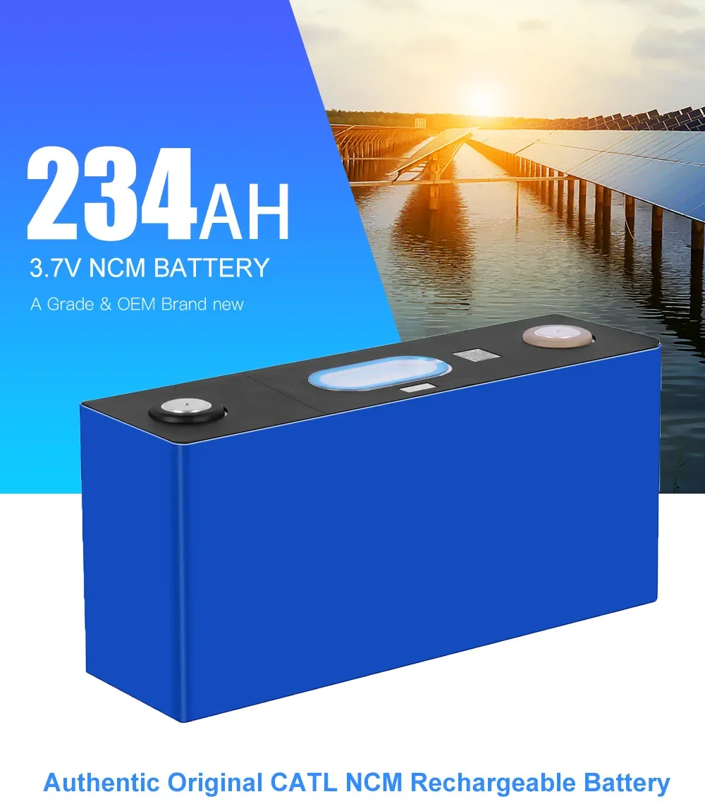3.7V 180ah Prismatic Rechargeable Cell - Deep Cycle NMC
