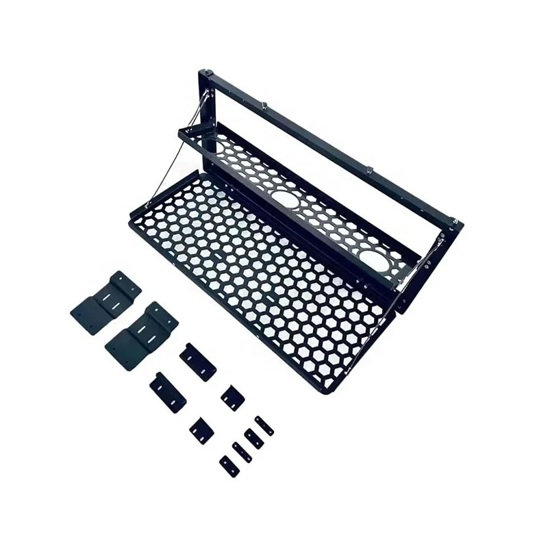 Multifunction 2-Tier Tailgate Table Rear Foldable Storage Rack Luggage ...