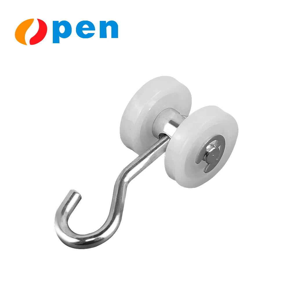 Modern Steel Sliding Wheel Curtain Hook Durable Galvanized Steel Ball ...