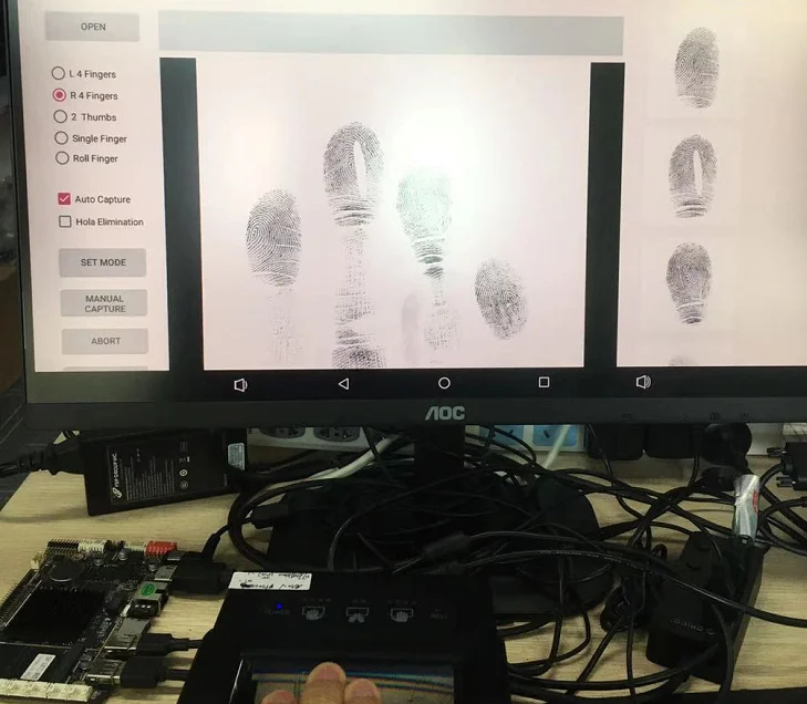 MTTEK Fingerprint Reader - Efficient Airport Customs Inspection