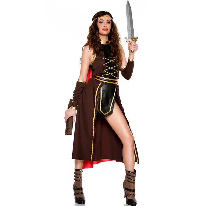 Halloween Costumes 2024 Sexy Ancient Rome Gladiatrix Cosplay Costume ...
