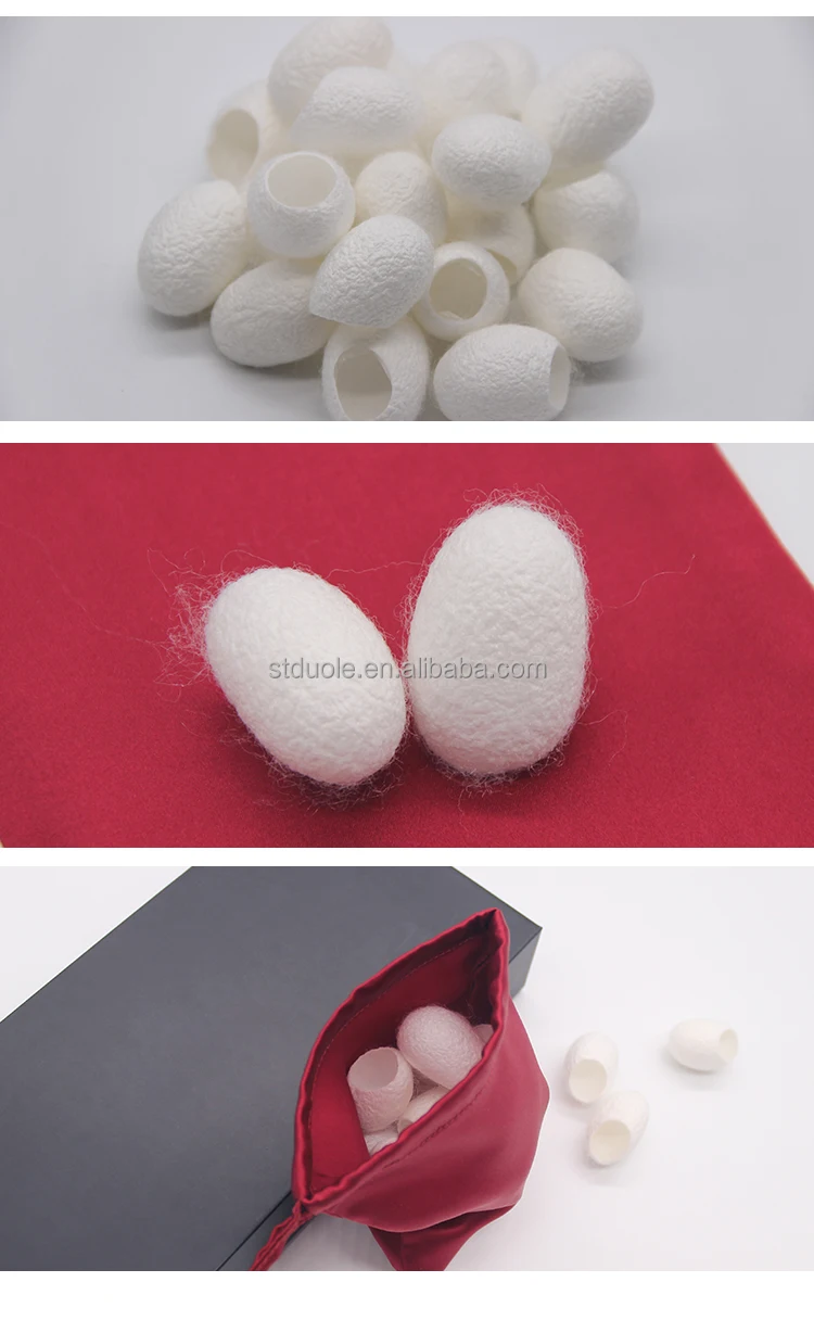 Private Label 100% Natural Pure Raw Cocoon Silk Body Face Skin Care ...