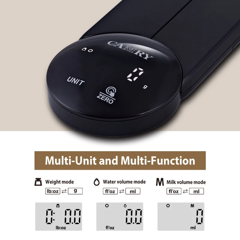 Small Foldable Digital Kitchen Scale - 5kg/11lb Capacity, Battery ...