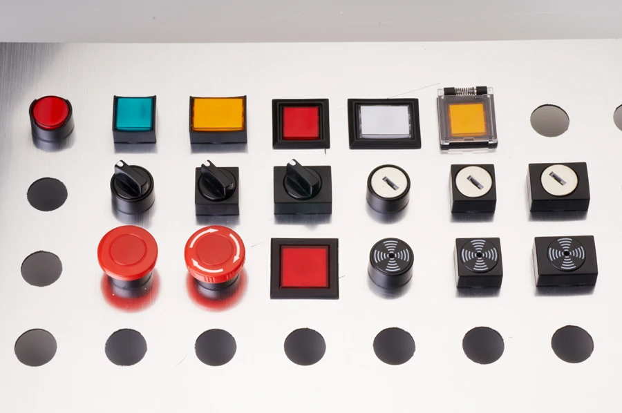 La38 Series 16mm Rectangle Plastic Push Button Switch Mechanical ...