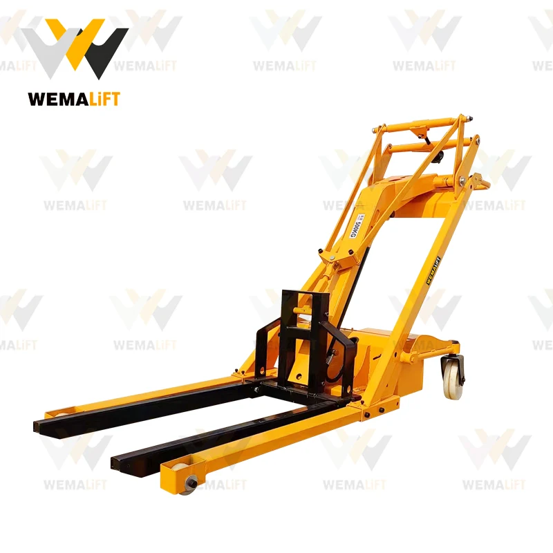 Curved Arm Semi-electric Pallet Stacker Crank Arm Pallet Truck Boom ...