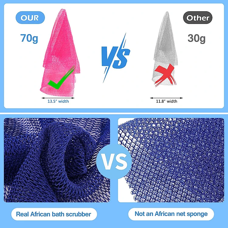 African Net Sponge Exfoliating - Deeply Cleansing Bath Tool