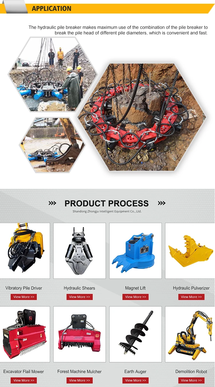 Hydraulic Pile Breaking Machine Concrete Hydraulic Concrete Pile ...