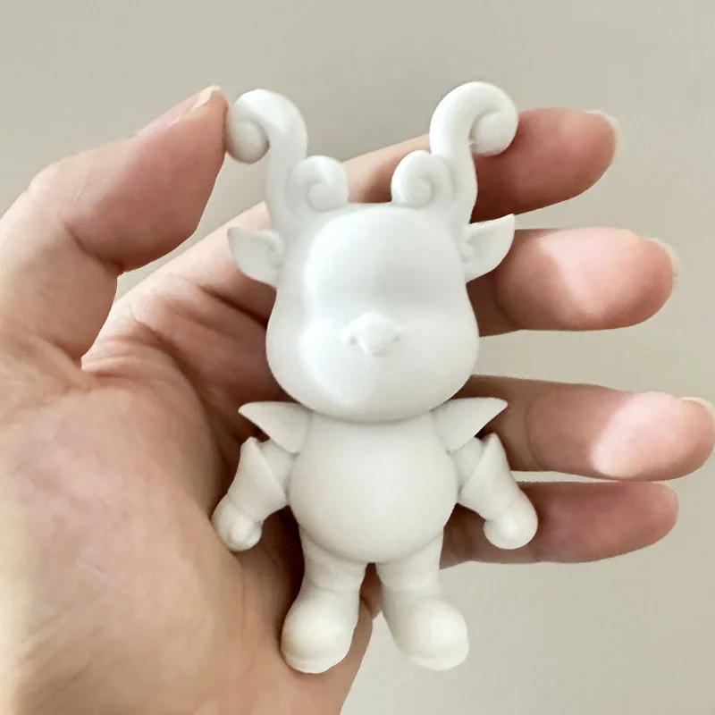 Cute DIY Resin Fluid Doodle Cat Pride Cat Mini Elephant Armor Dragon ...