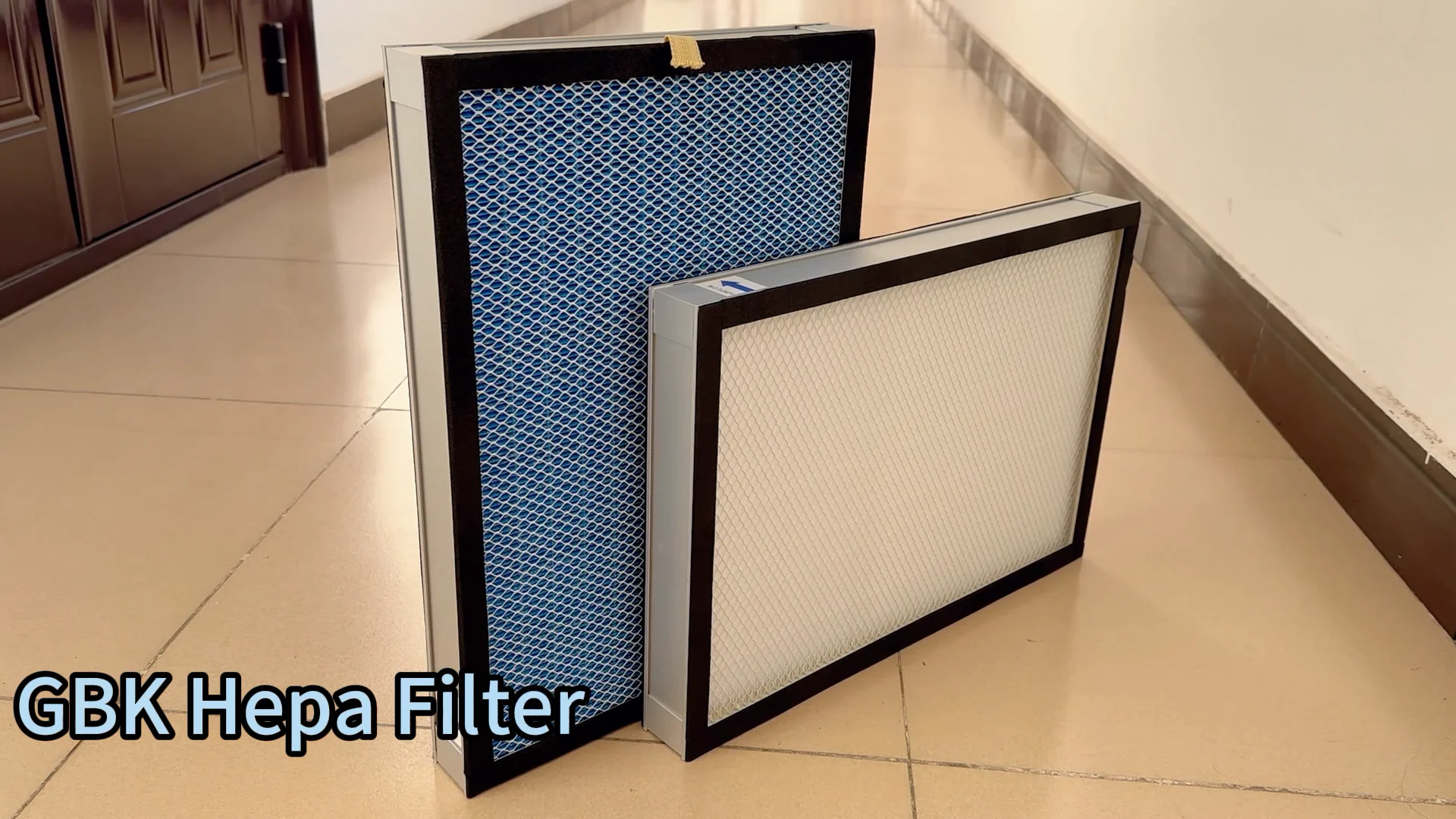 Aluminium Frame Cleanroom Hospital Ventilation Mini Pleated 0.3 Micron ...