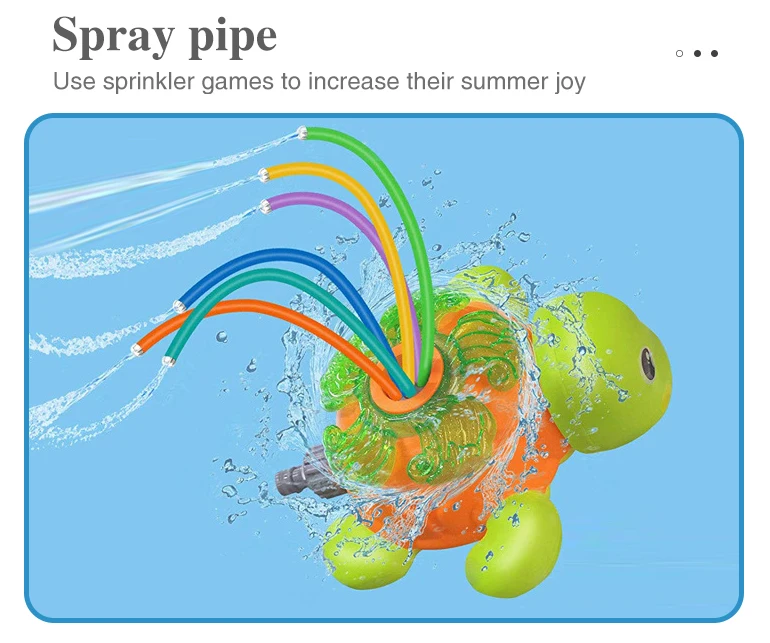 Oyuncak Summer Play Splash Turtle Water Juguetes Activity Spray ...