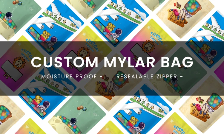 Custom Design Digital Print 3.5 Mylar Stand Up Pouch Resealable Zip ...