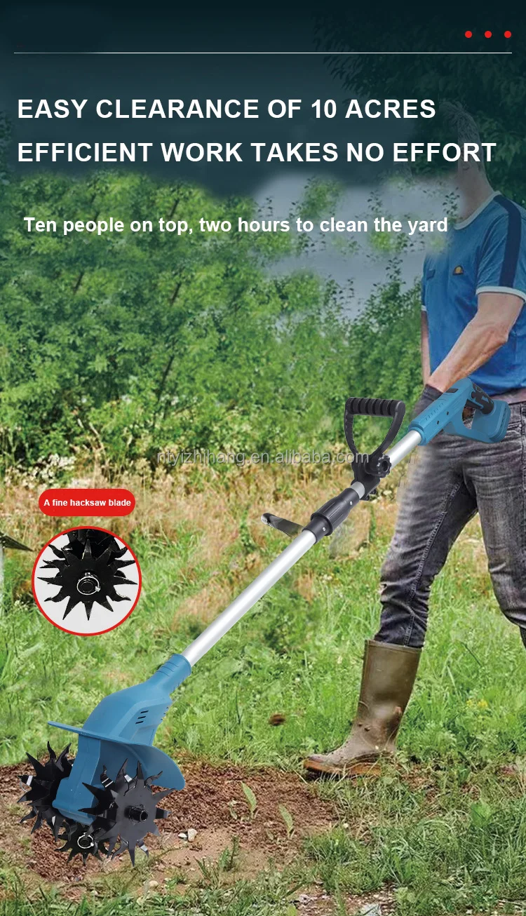 Battery Electric Tiller Farming Machinery Agricultural Garden Tool ...