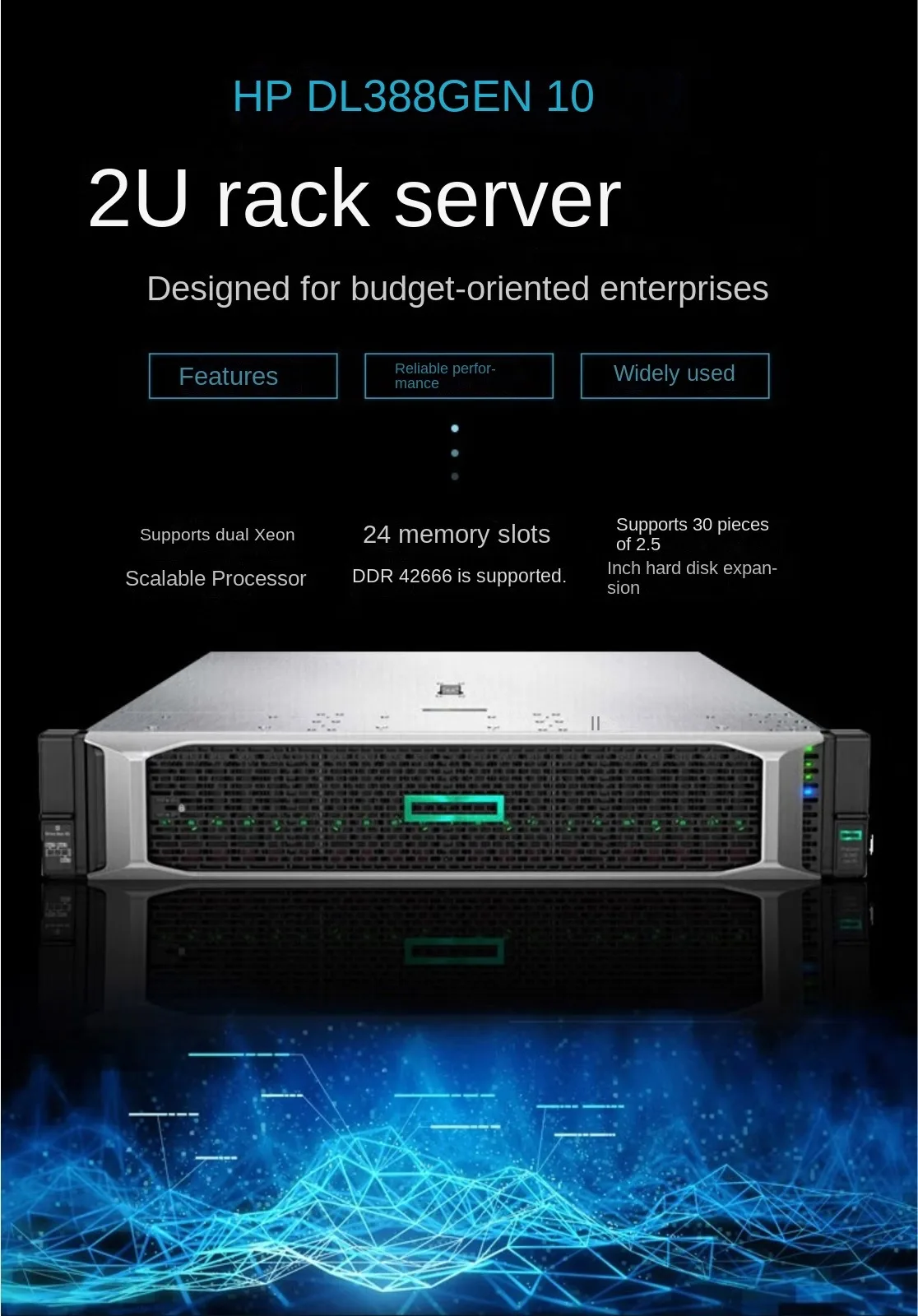 HPE Proliant DL380 G10 PLUS 4310 2.1GHz 12-core 1P 32GB P408i-a NC I350 ...