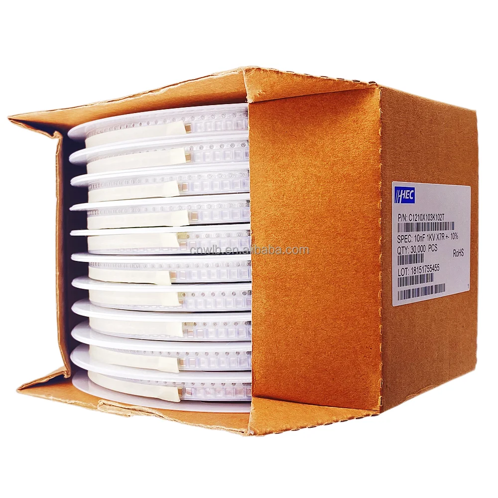 High Voltage SMD Capacitors - 0201/0603 1206 WLBE C1206X222K102T