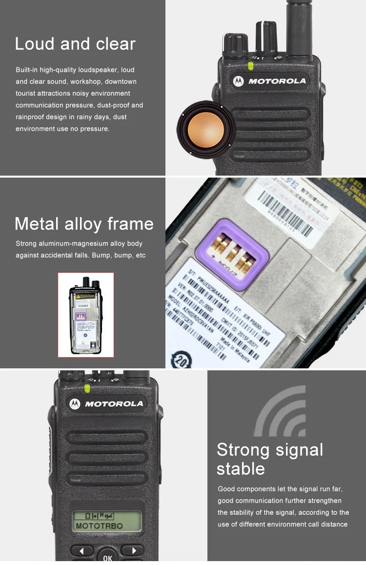 Mototrbo Xir P6620i Ip67 Explosion-proof Transceiver Handheld Digital ...