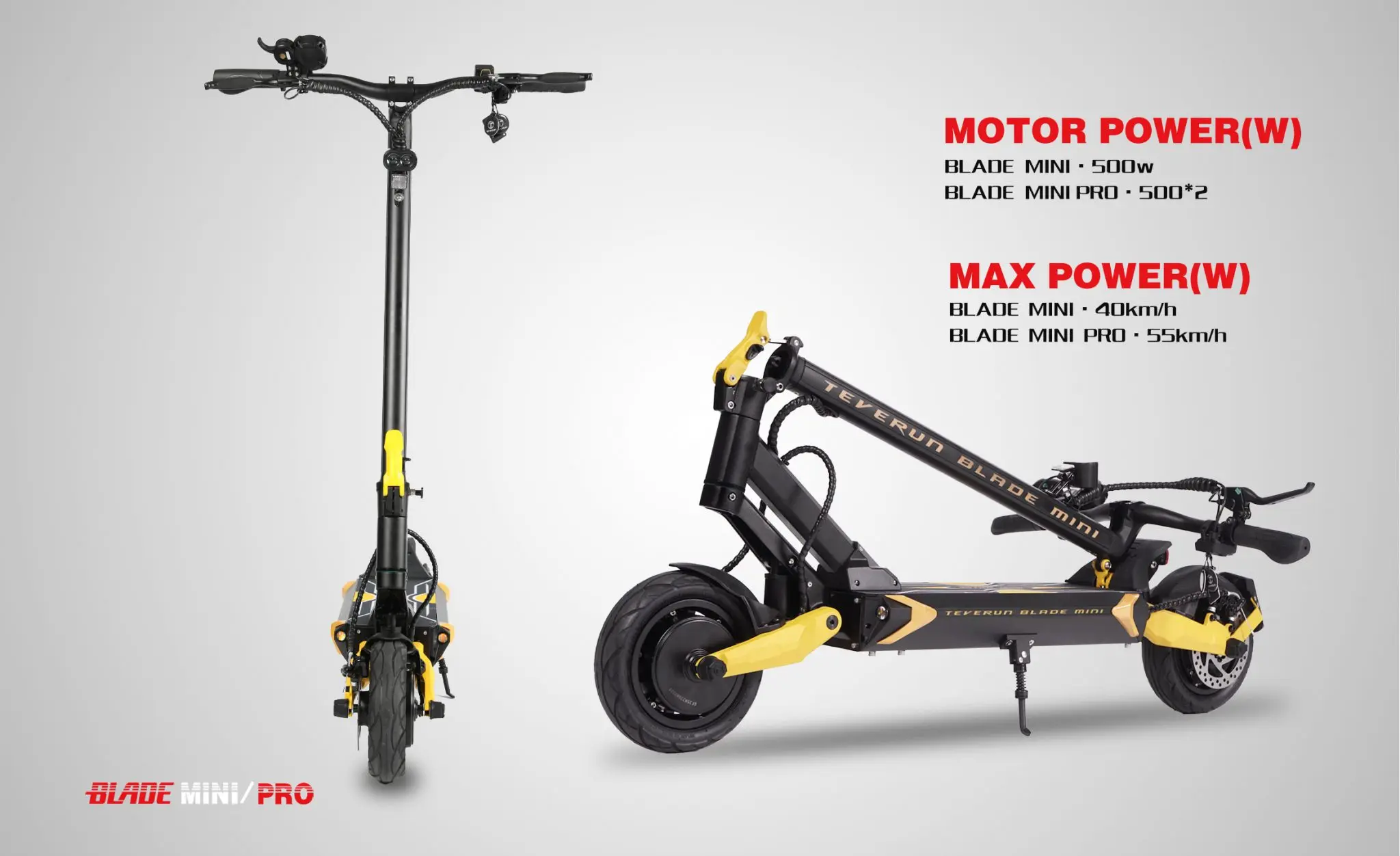 Teverun Blade Mini Pro 2400w 48v 15.6ah 55km/h Scooter Electric Adult ...