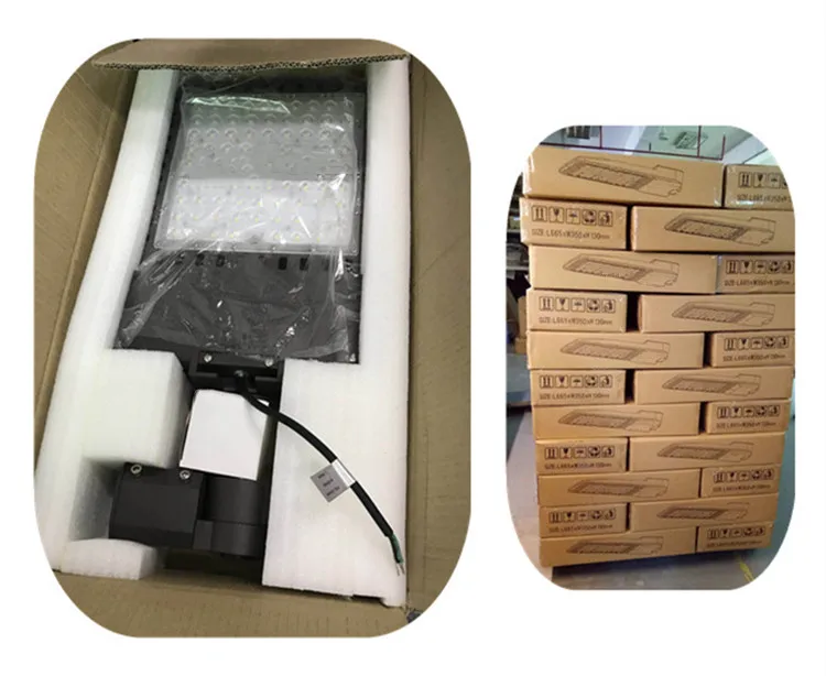 High Lumen Led Fixtures Outdoor 60000lm Black Square / Round Pole 300 ...