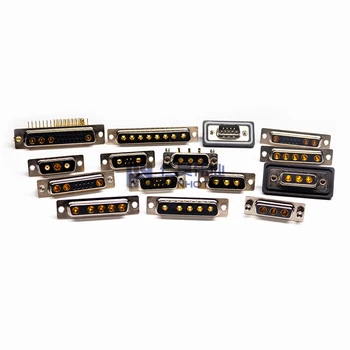 High Current Combo Connector D-sub 2w2 3v3 5w5 7w2 9w4 21w4 36w4 D Sub ...