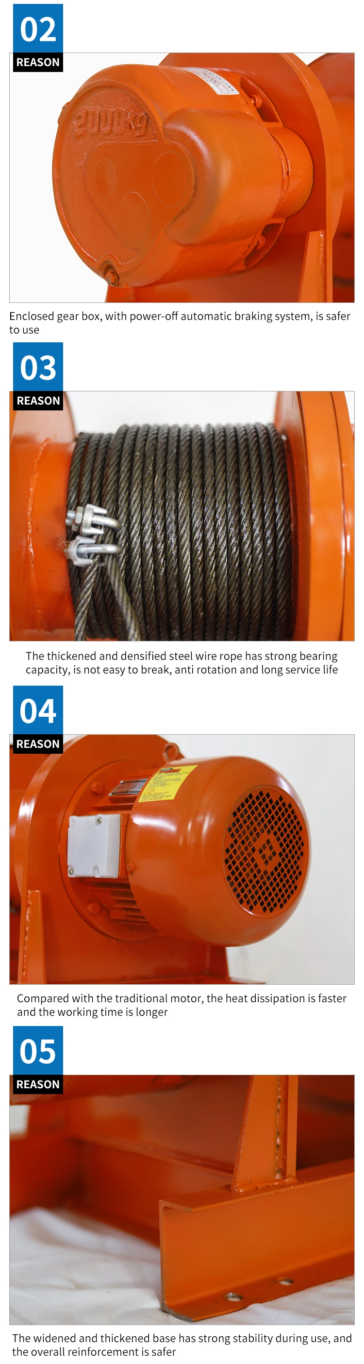 3T Winch with Pure Copper Motor - Power-off Automatic Brake