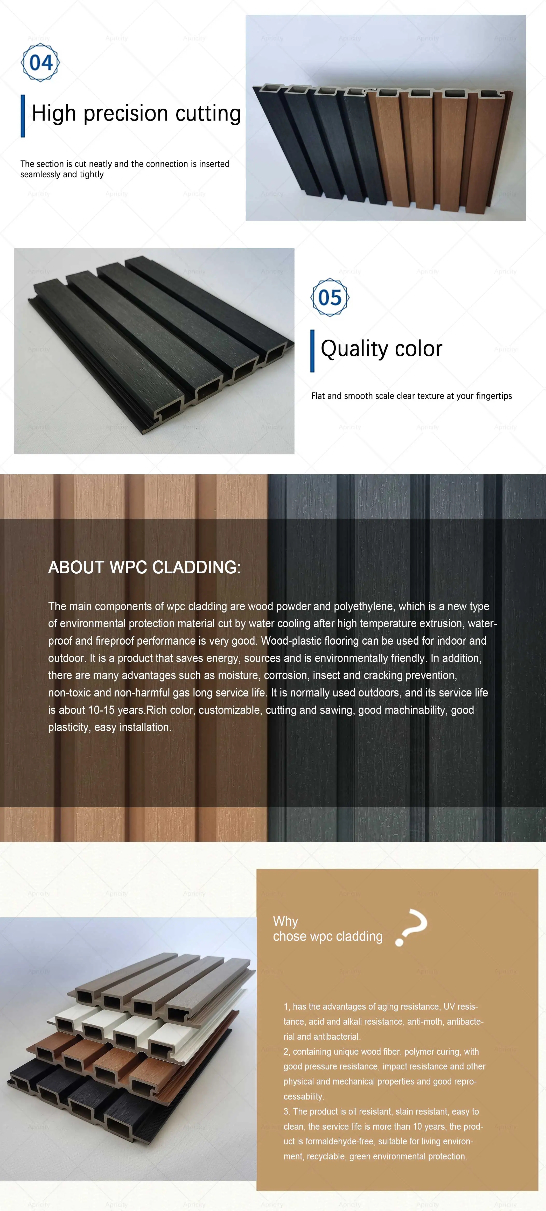Outdoor Wall Cladding Wpc Slat Wall Panel Wpc Wall Panel Cladding - Buy ...