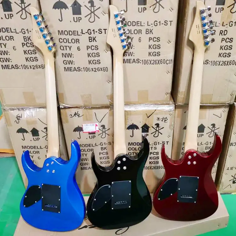 Hot Sale 24frets H-S-H Pickup Electric Guitar OEM 6 Strings