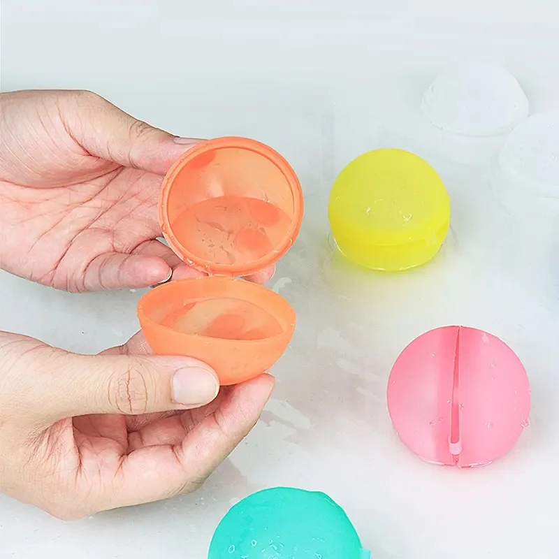 Water Bomb Splash Ball Reusable Water Bomb Balloon 12 Pack Quick Fill ...