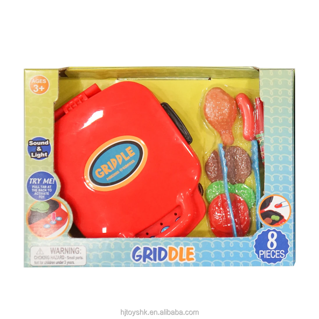 Play House Toy Waffle Machine/griddle With Light & Sound Kitchen & Food ...